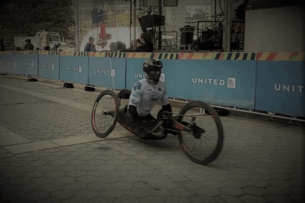Double Amputee Roderick Sewell Completes NYC Marathon On Handcycle